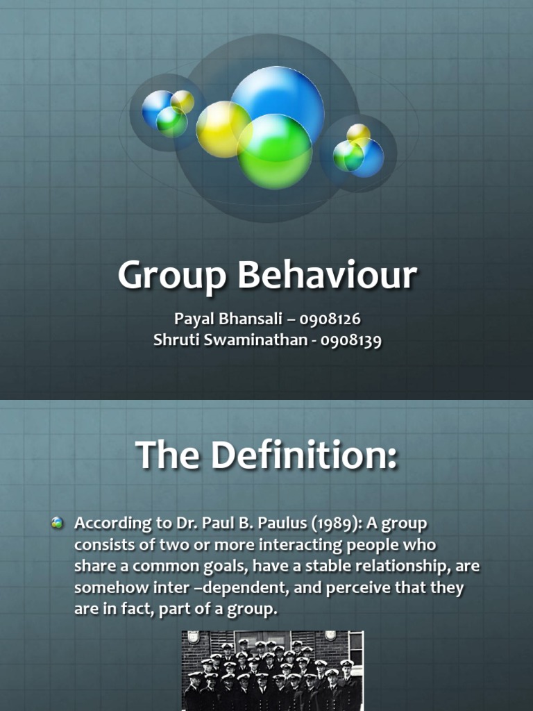 Group Behaviour | PDF | Leadership | Group Decision Making