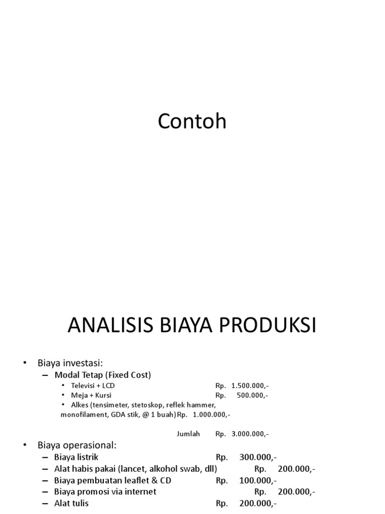 Contoh Analisis Penjualan | PDF