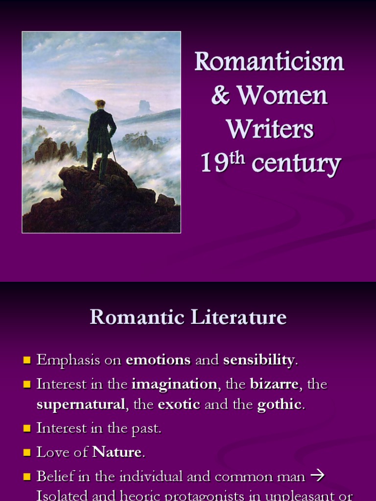 Women Writers in the Romantic Period | Romanticism | Gothic Fiction