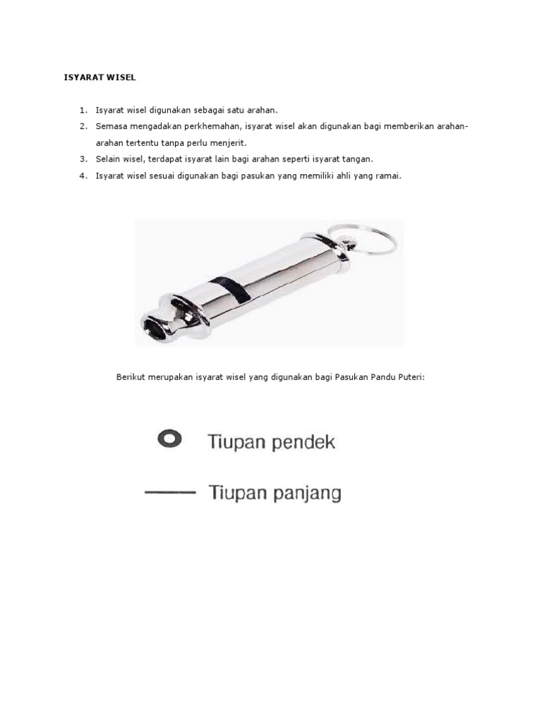 ISYARAT WISEL PANDU PUTERI