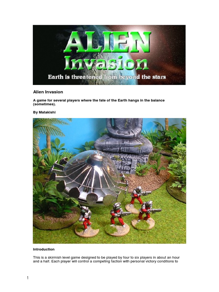 Alien Invasion Team Game Guide | PDF | The Doctor (Doctor Who ...
