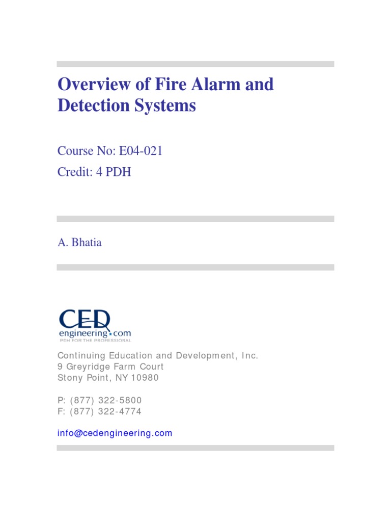 Fire Alarm System Design Overview | PDF | Technology & Engineering