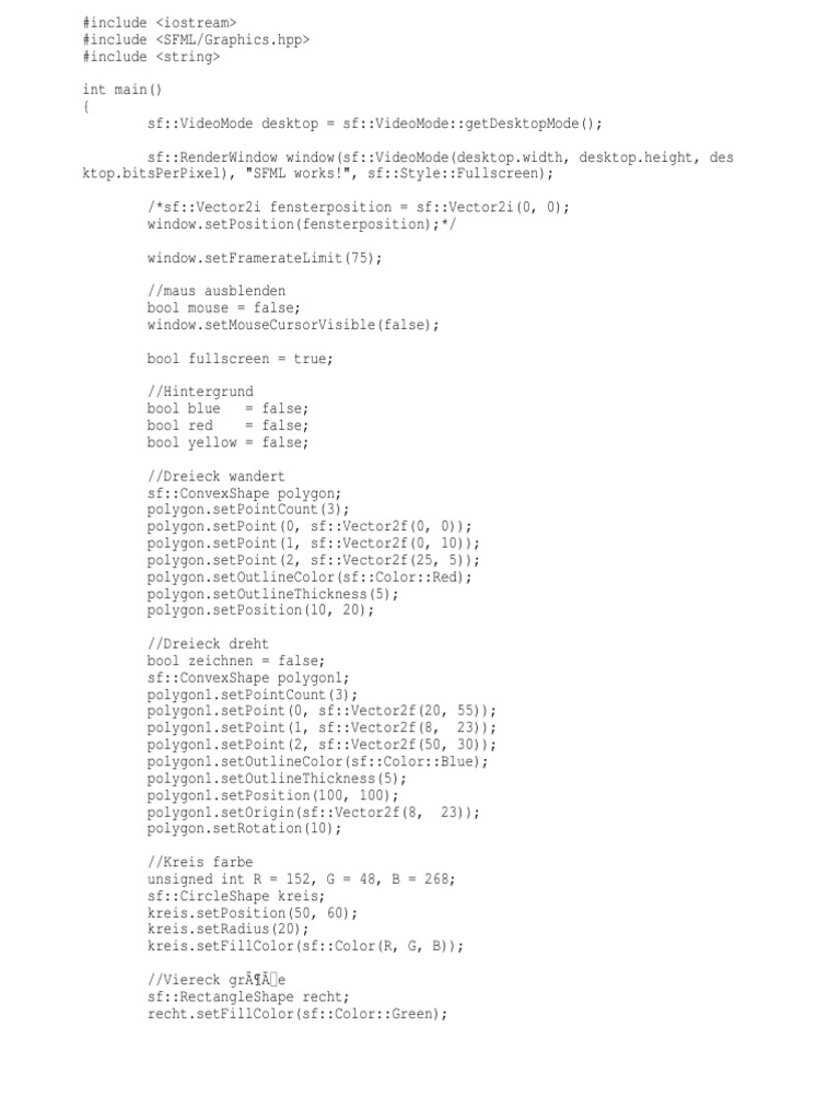 SFML | PDF | Art Media | Areas Of Computer Science