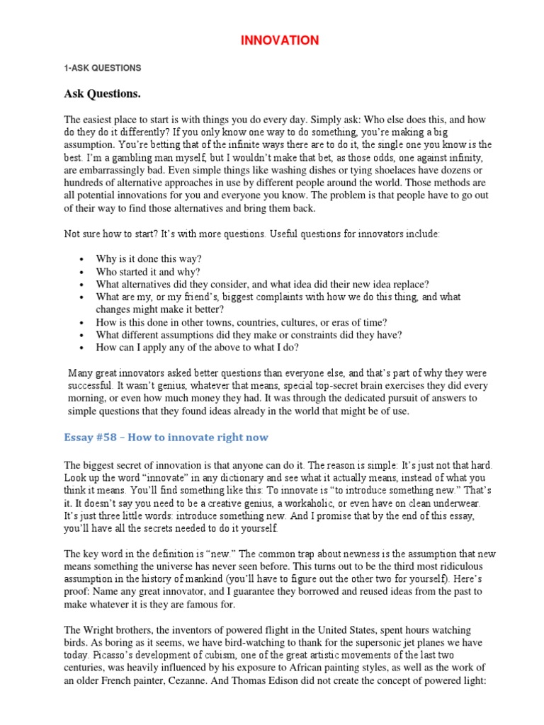 Taking Calculated Risks | PDF | Creativity | Innovation