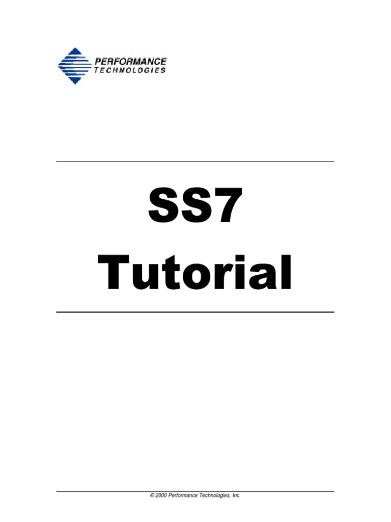 Ss7 Tutorial | PDF | Osi Model | Networks