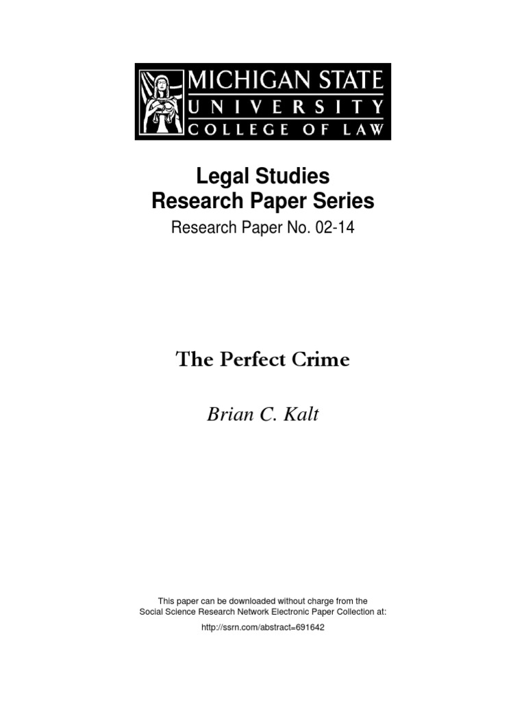 Brian C. Kalt-The Perfect Crime | PDF | Sixth Amendment To The United ...