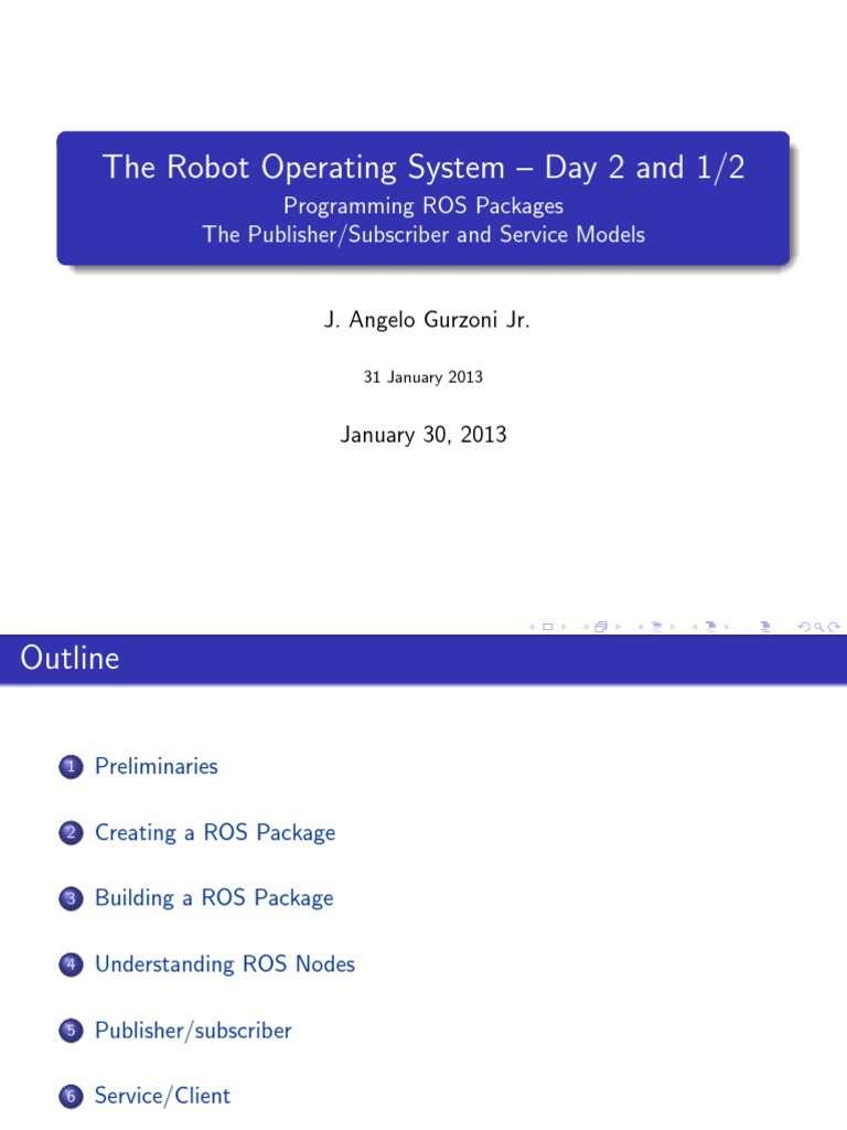 ROS Day2 Part2 | PDF | Server (Computing) | Software