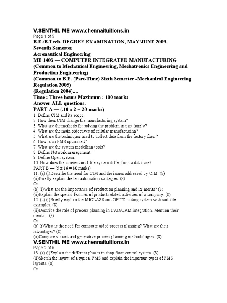 Cim QP | PDF | Systems Engineering | Computing