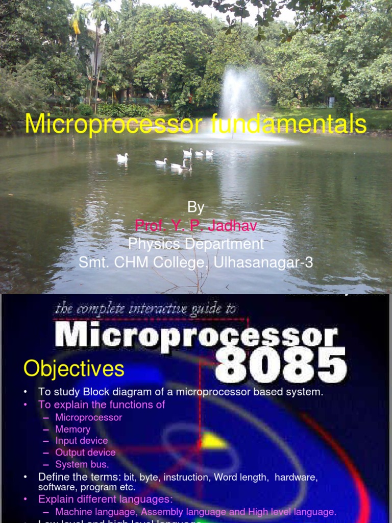 Microprocessor Fundamentals: by Physics Department Smt. CHM College ...