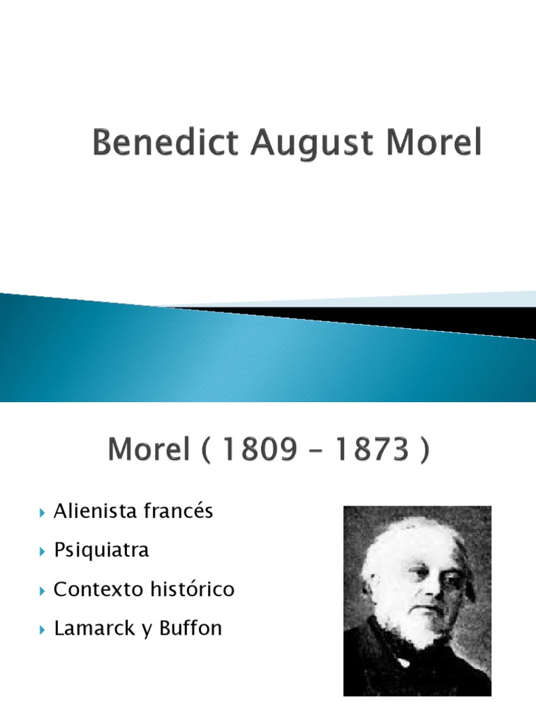 Benedict August Morel | PDF