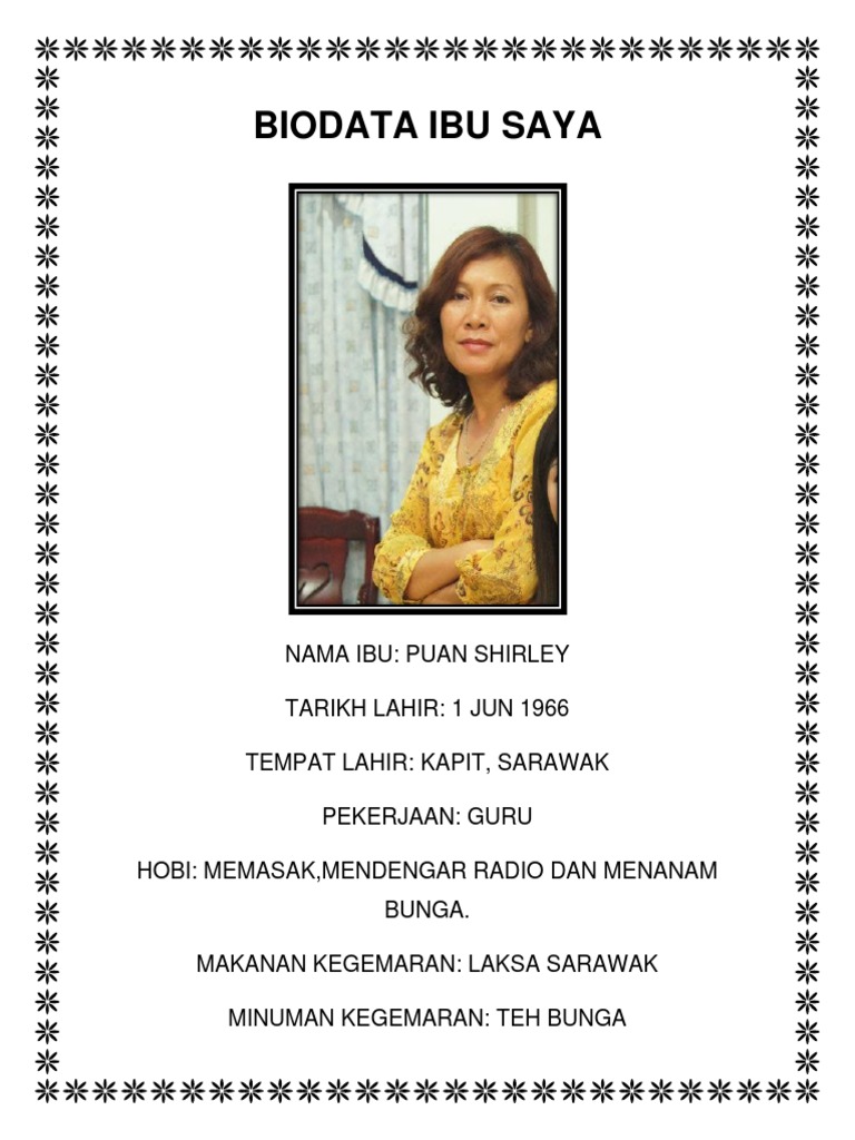 Contoh Biodata Ibu Saya | PDF