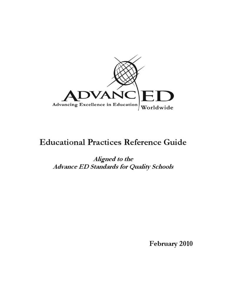 Advanced Educational Practices Reference Guide | PDF | Curriculum ...