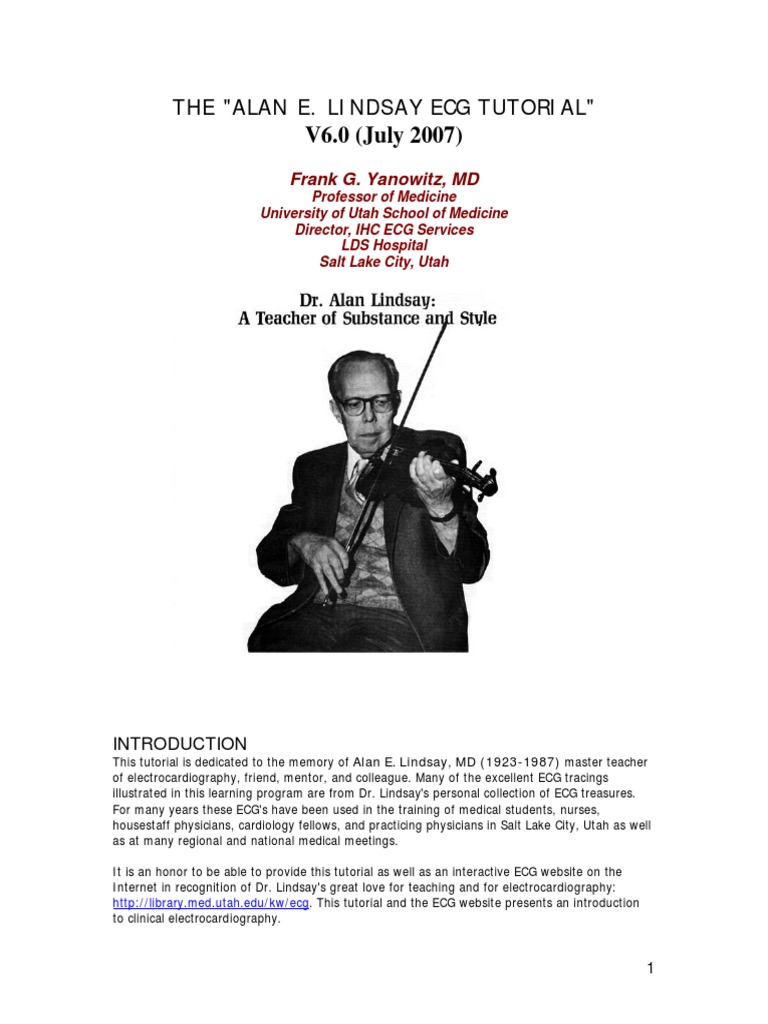 ECG Tutorial | PDF | Electrocardiography | Cardiac Arrhythmia