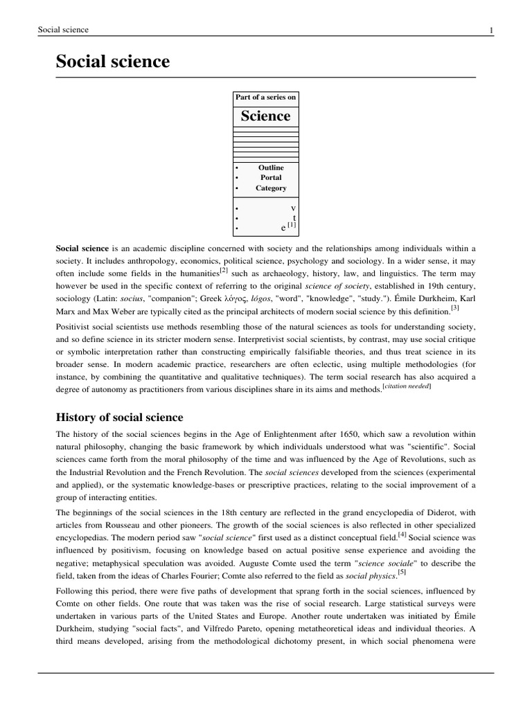 Social Science | PDF | Social Science | Sociology
