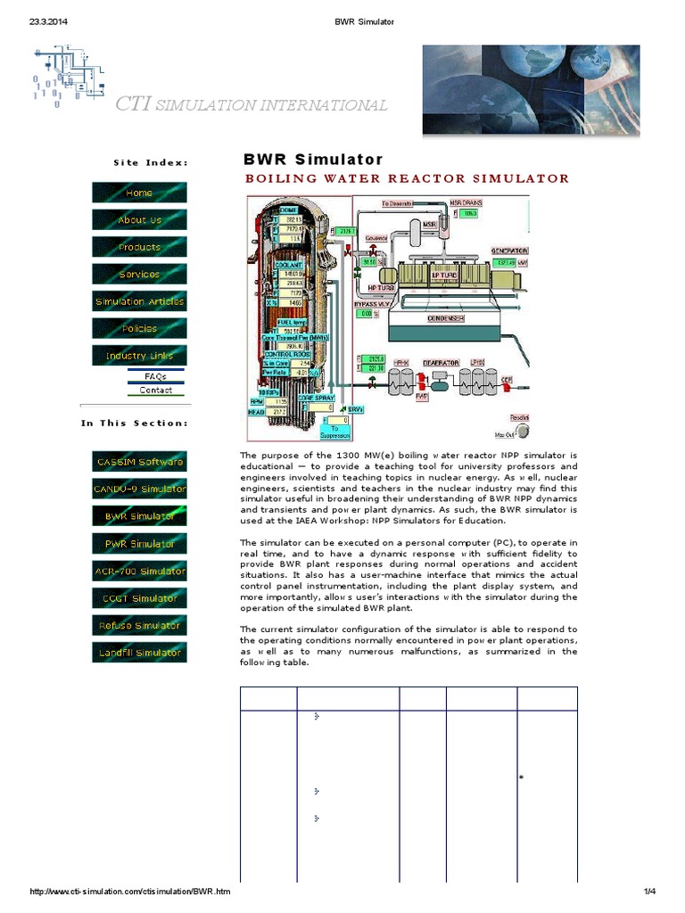 BWR Simulator | PDF