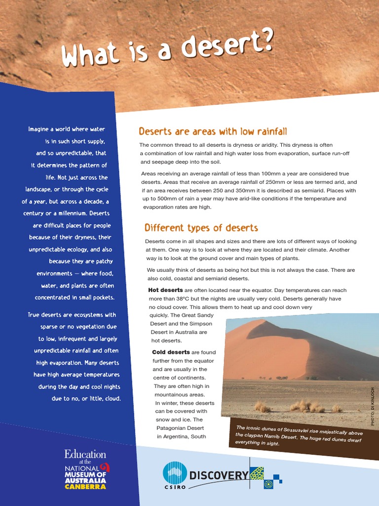Understanding Deserts: Types and Characteristics | PDF | Desert | Rain