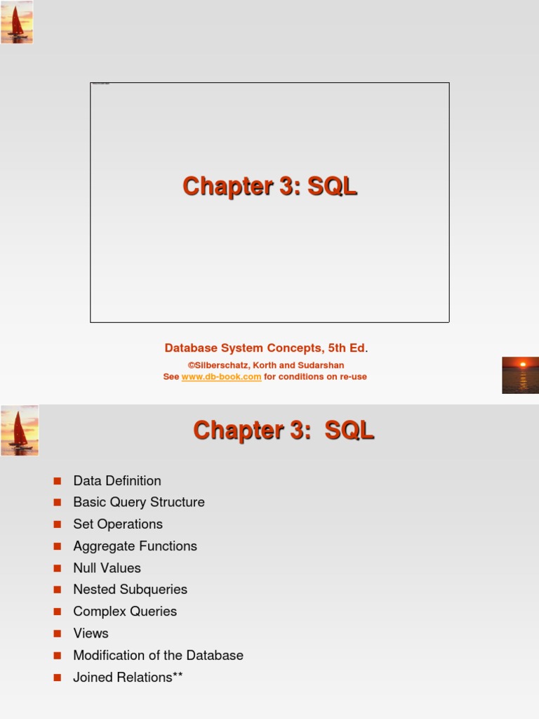 Database Systems Concept 5th Edition Silberschatz Korth | PDF | Sql | Data