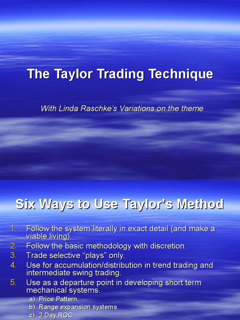 The+Taylor+Trading+Technique+ +raschke+ +rev+2 | PDF | Short (Finance ...