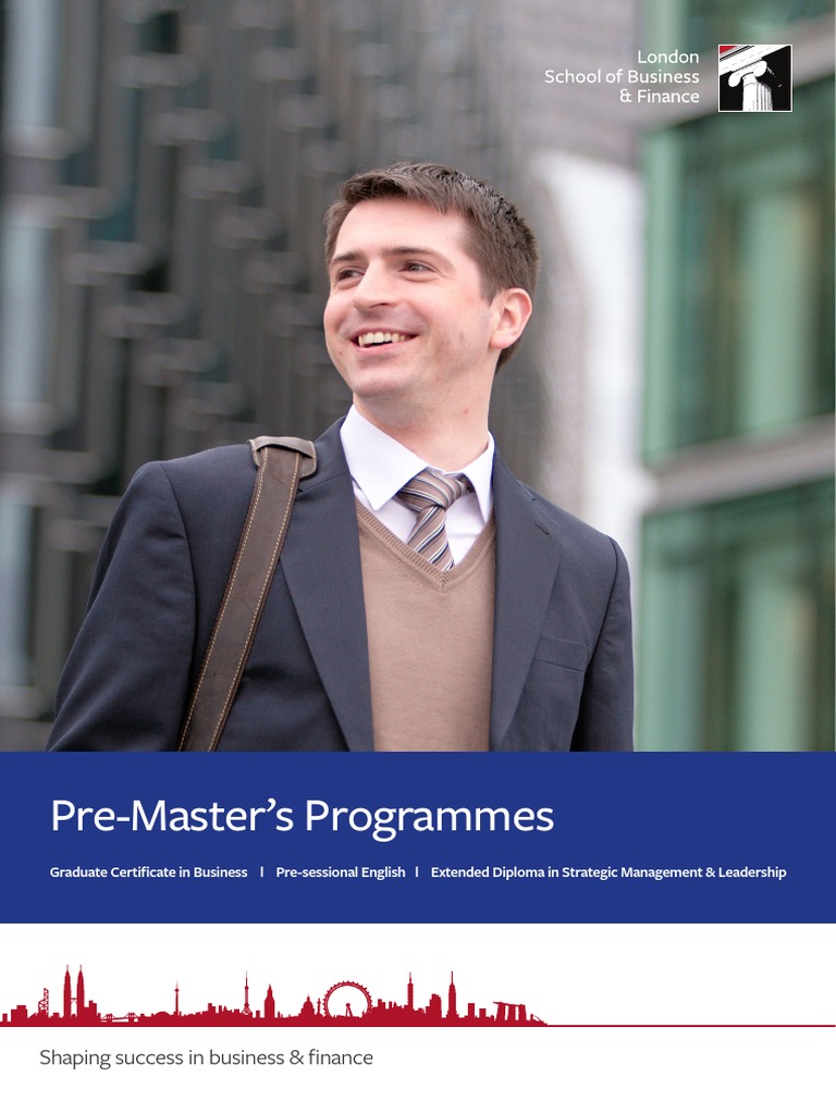 Pre-Master's Programmes: Shaping Success in Business & Finance | PDF ...