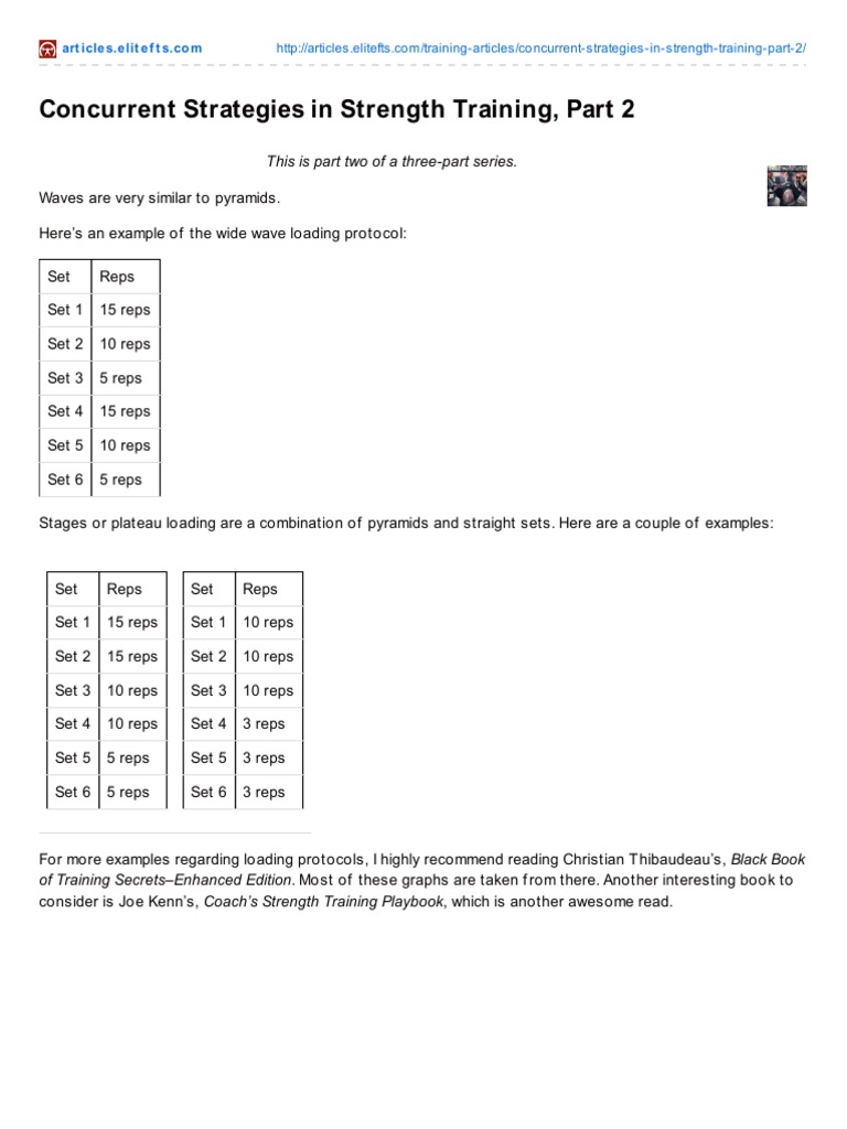 Concurrent Strategies in Strength Training Part 2 | PDF | Muscle ...