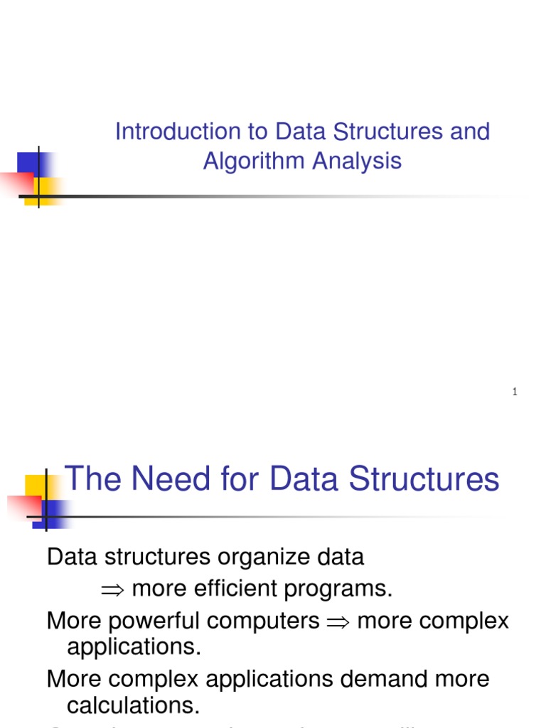 Introduction To Data Structures and Algorithm Analysis | Download Free PDF | Algorithms | Databases