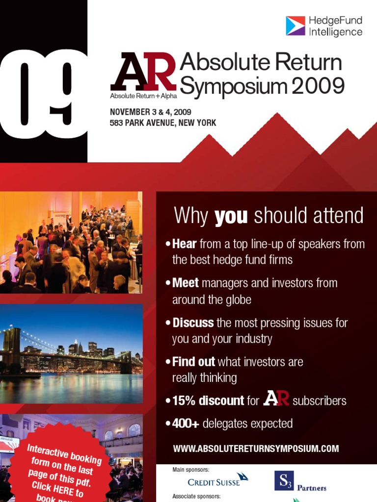 Hedge Fund Symposium Discount (Absolute Return + Alpha 2009) | PDF ...