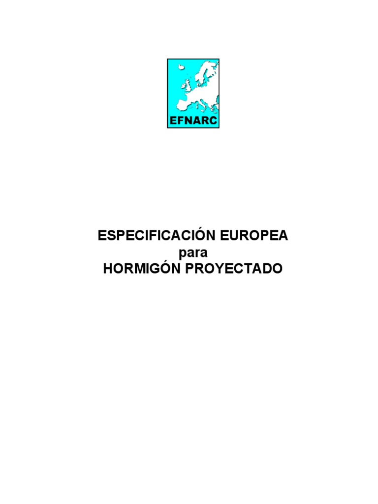 Especificaci N EFNARC | PDF | Hormigón | Cemento