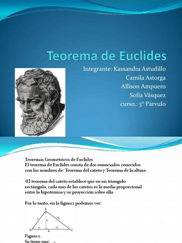Teorema de Euclides | PDF | Geometría | Enseñanza de matemática