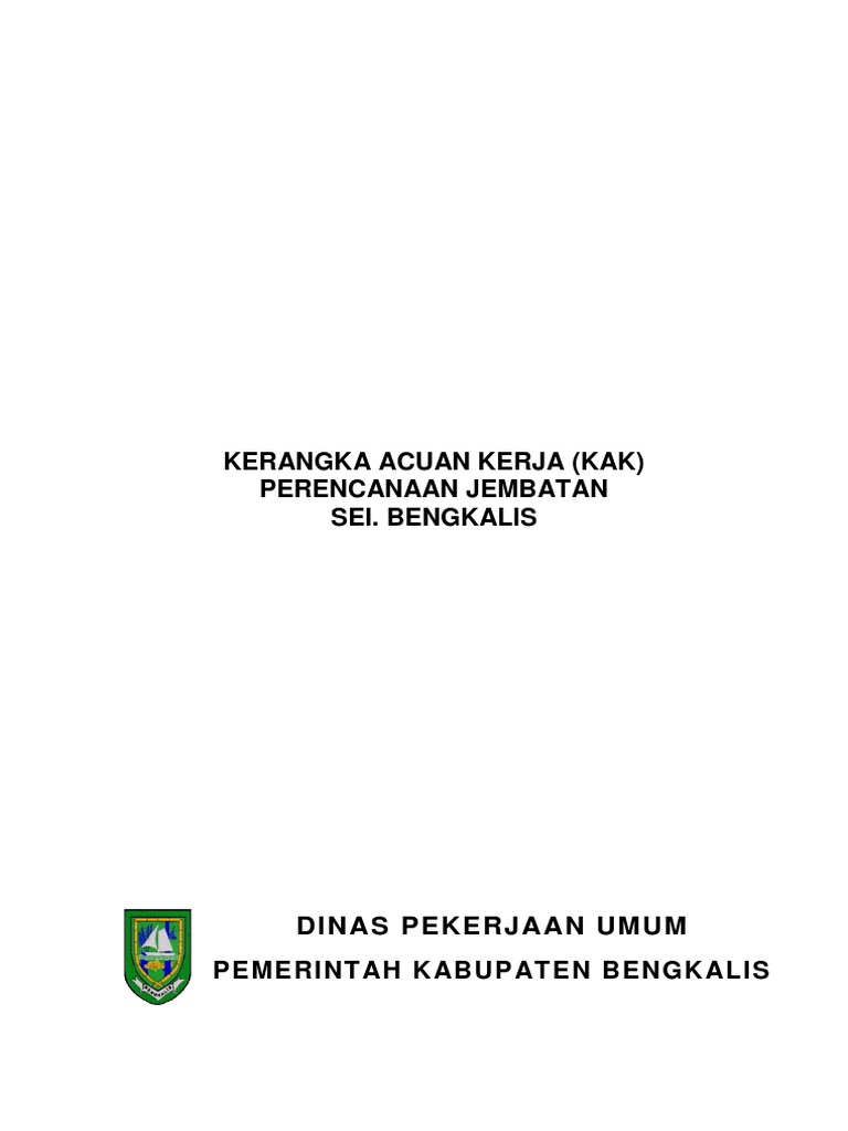 KAK Perencanaan Jembatan | PDF