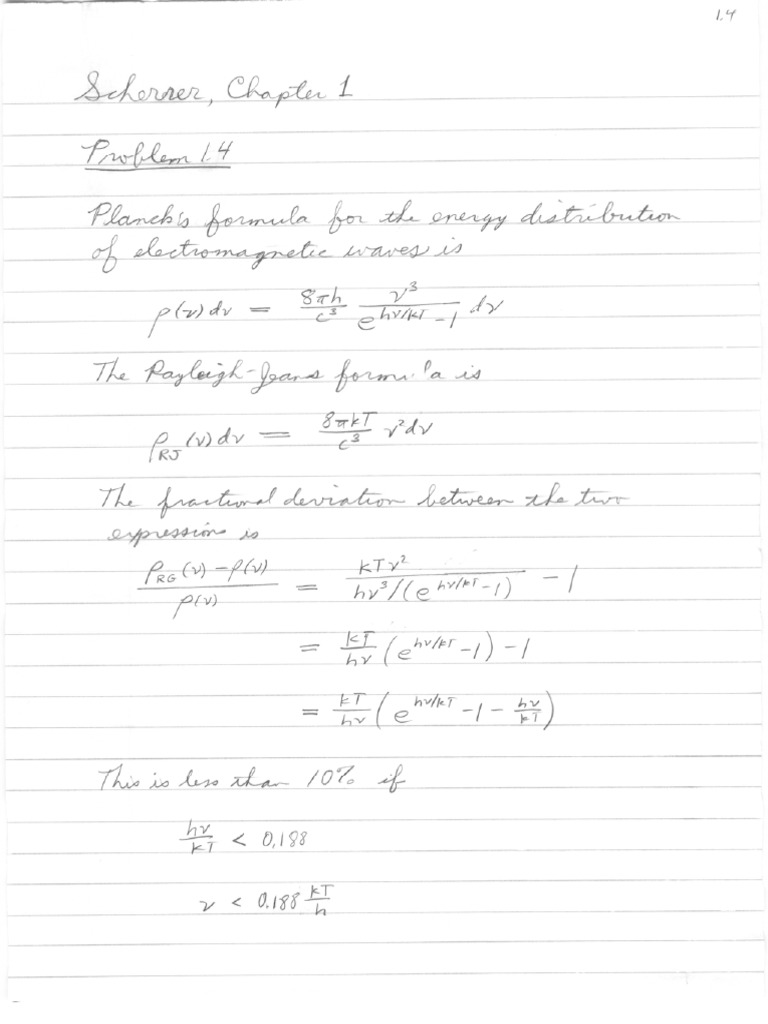 Scherrer Quantum Physics Solutions Chapter 1 | PDF | Quantum Field ...
