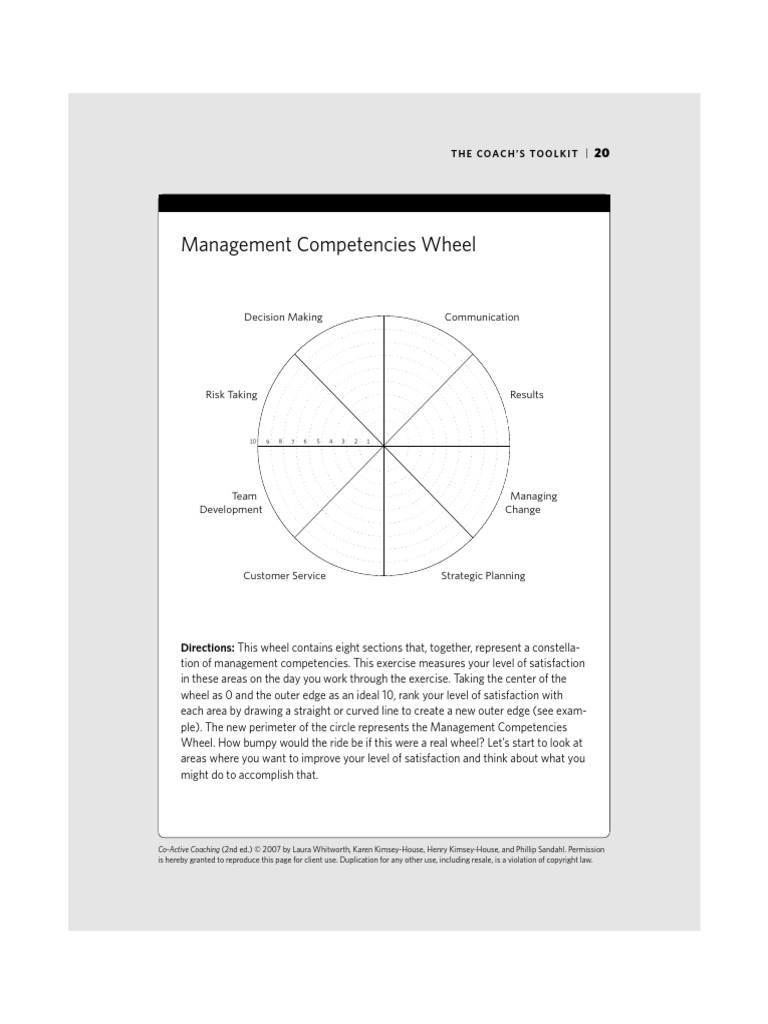 20 Management Competencies Wheel | PDF