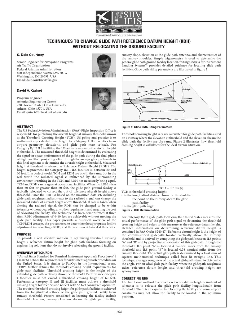 Techniques To Change Glide Path RDH Without Relocating The Ground ...