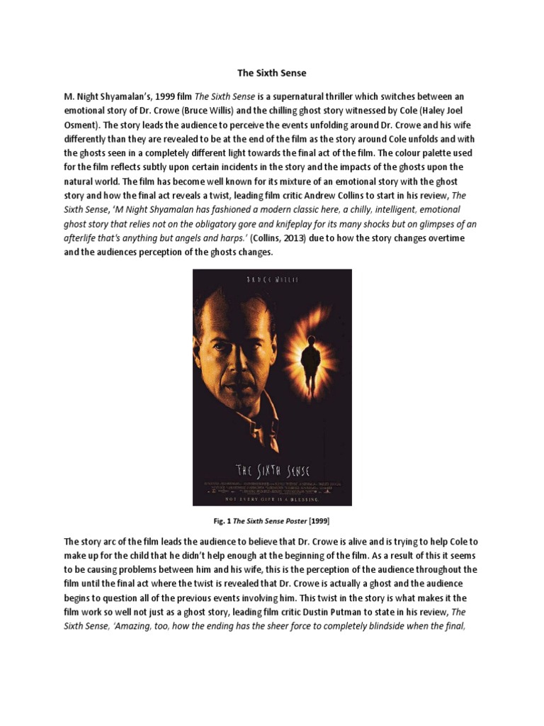The Sixth Sense | PDF | Leisure