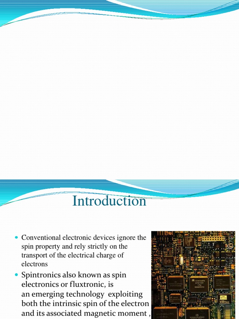 SPINTRONICS | PDF | Spin (Physics) | Condensed Matter