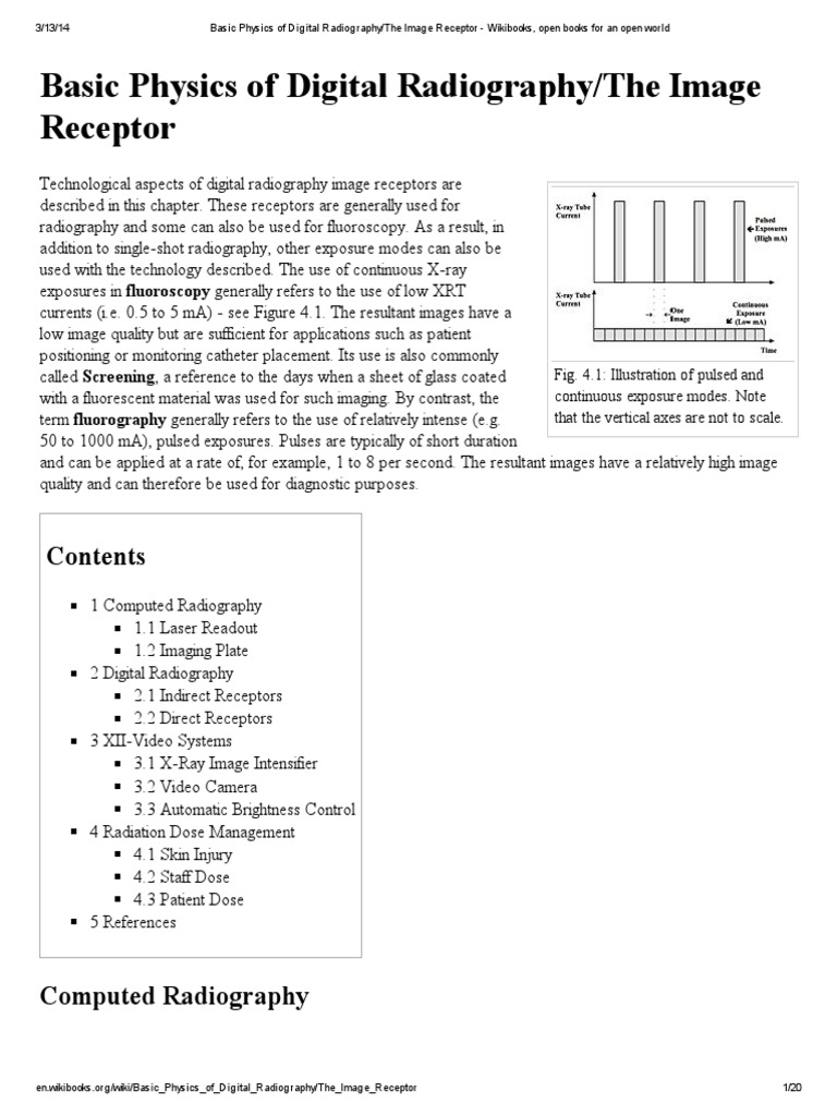 Basic Physics of Digital Radiography - The Image Receptor - Wikibooks ... Basic Physics of Digital Radiography - The Image Receptor - Wikibooks ...