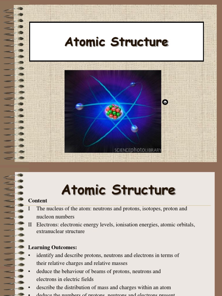 Chap 1 Atomic Structure | PDF | Electron Configuration | Atoms