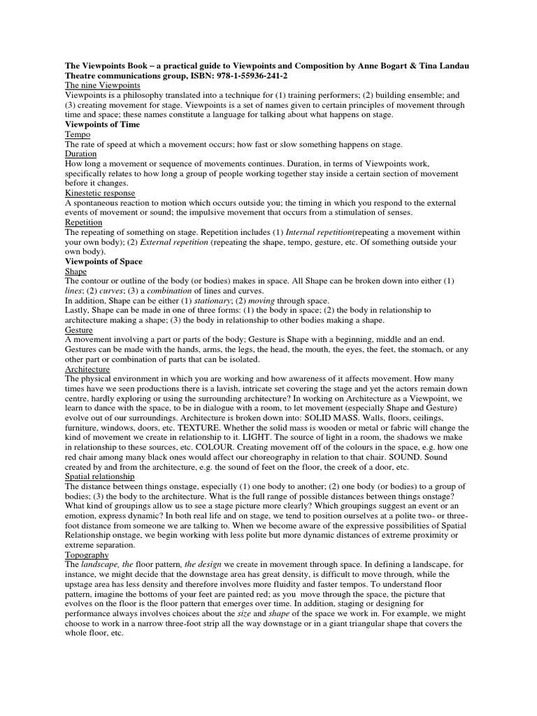 The Viewpoints Book - A Guide to Viewpoints & Composition | PDF ...