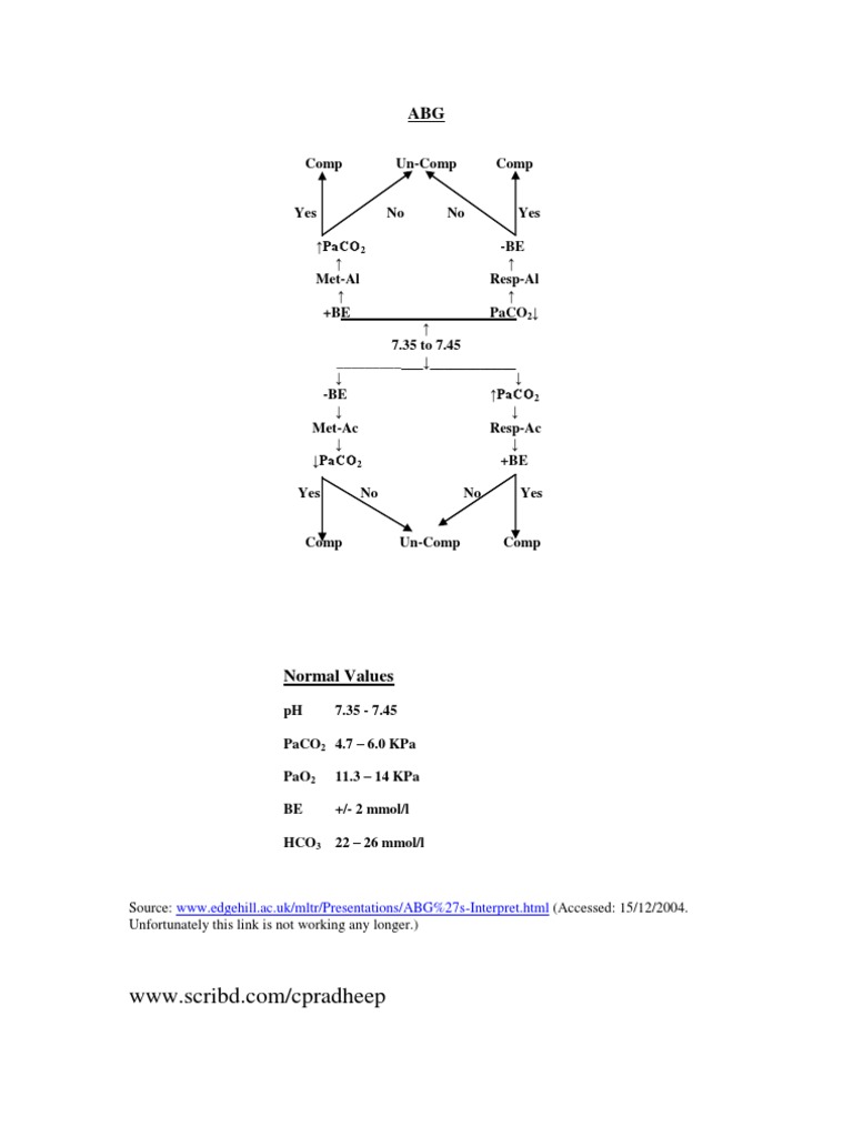 ABG Flow Chart | PDF