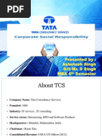 Tcs CSR Activities | PDF | Corporate Social Responsibility | Governance