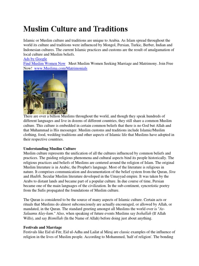 Islamic Culture And Traditions 7 Arab Muslim Wedding Traditions