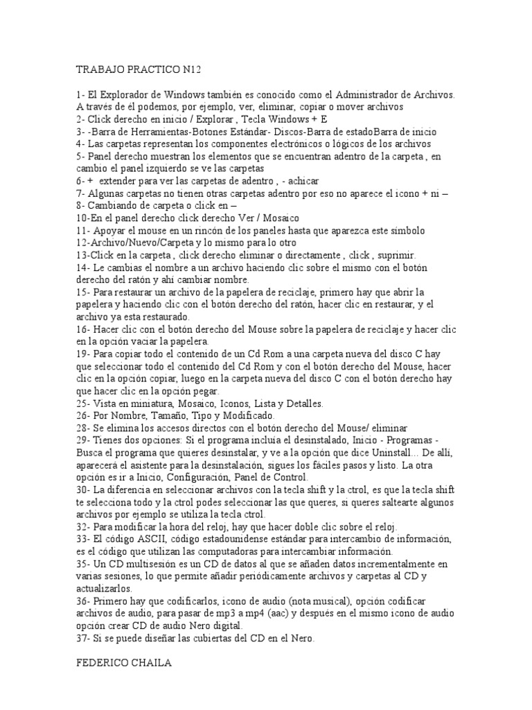 TP 12 | PDF | Point and Click | Disco compacto
