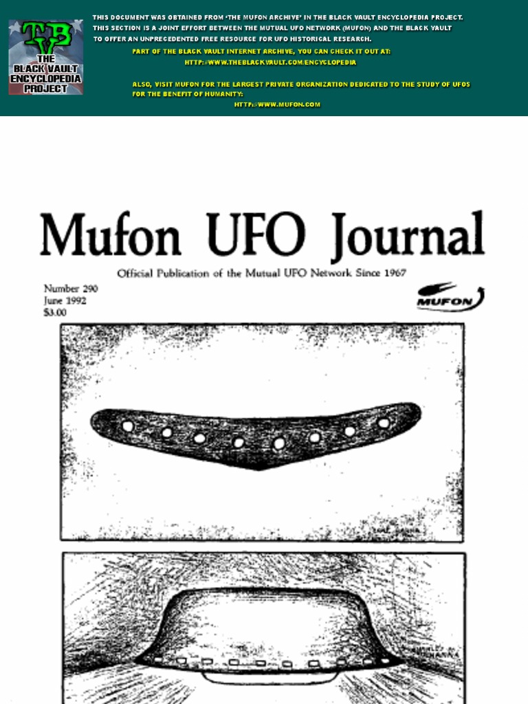Mufon UFO Journal | Unidentified Flying Object | Aircraft