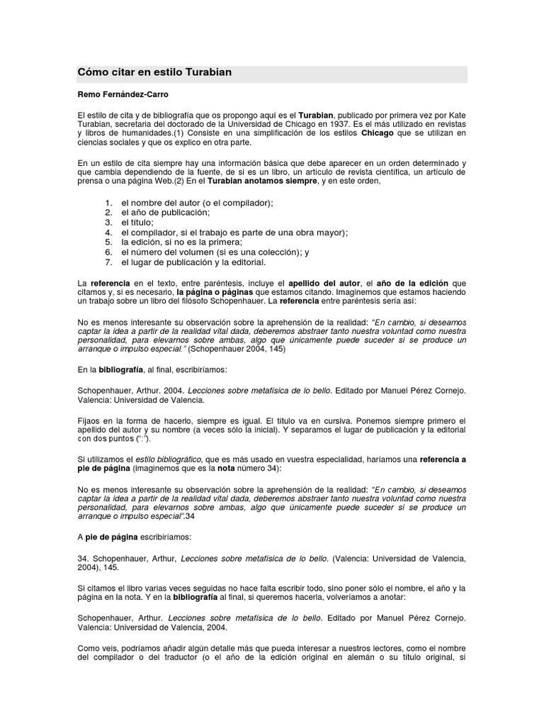Cómo citar en estilo Turabian | Albert Einstein | Bibliografía