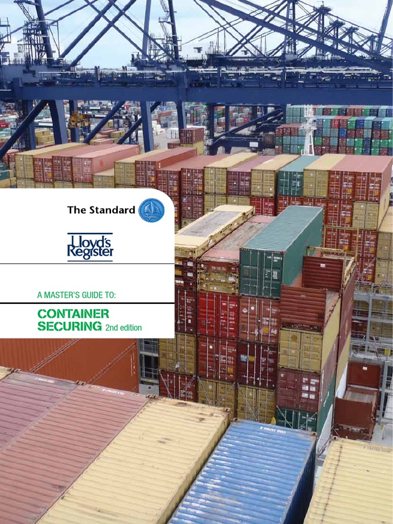 Container Securing Best Practices Guide | PDF | Containerization | Ships