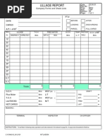 Ullage Report for Tanker Operations | PDF