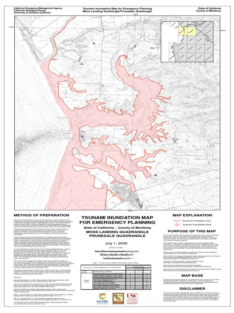 Tsunami Inundation Map for Monterey | PDF | Tsunami | Earthquakes