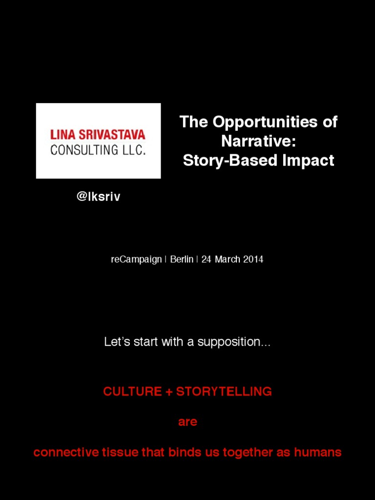 Power of Narrative in Social Impact | PDF | Narrative | Non ...