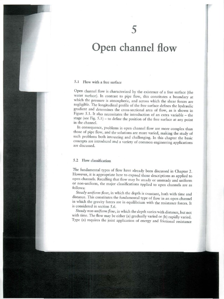 CWR4202 Open Channel Flow Chap 5 | PDF | Fluid Dynamics | Reynolds Number