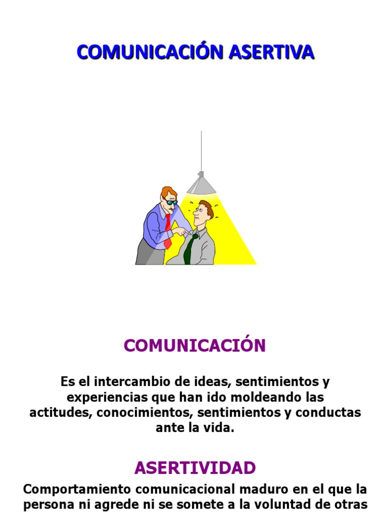 COMUNICACIÓN ASERTIVA Exposicion | PDF | Autoestima | Ciencias del comportamiento