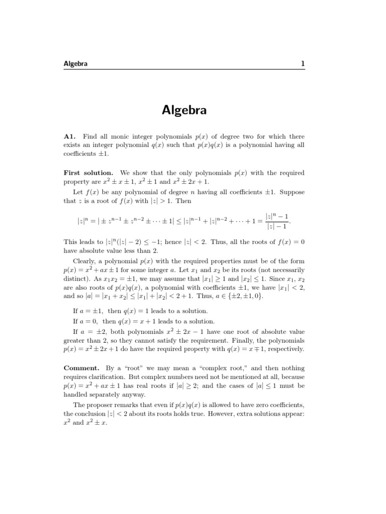 IMO 2005 Shortlist | PDF | Vertex (Geometry) | Zero Of A Function